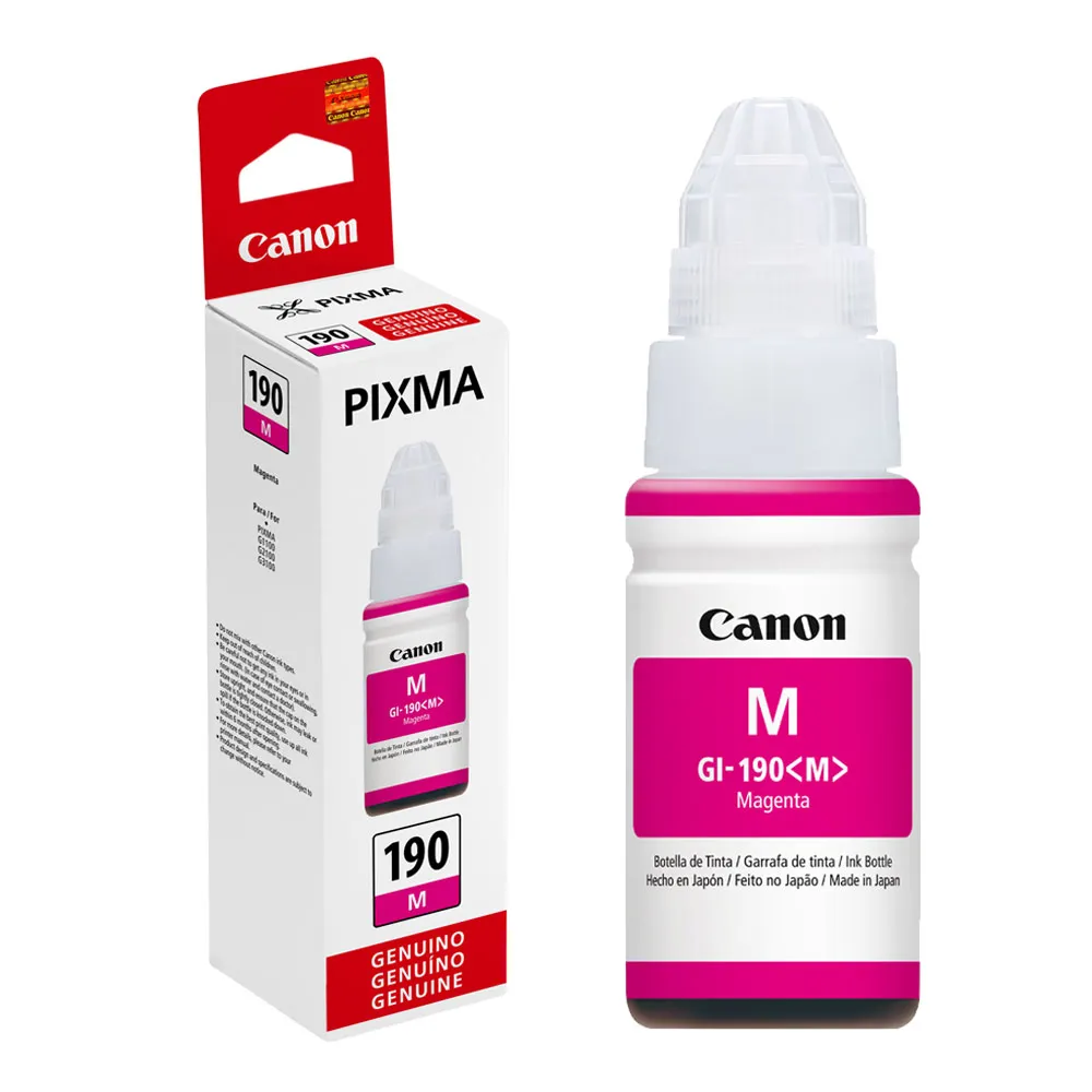 TINTA CANON GI-190M MAGENTA 70ML – MACROCHIPS